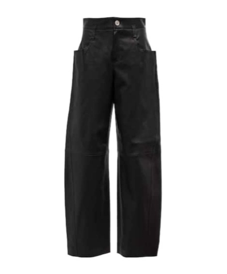Stouls Cassidy High-rise Wide-leg Suede Pants - Black