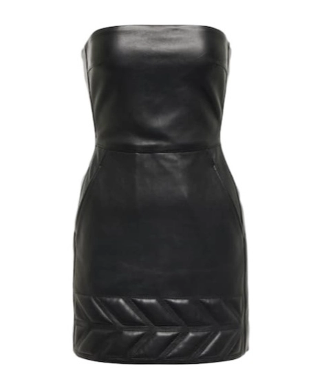 David Koma Leather Minidress