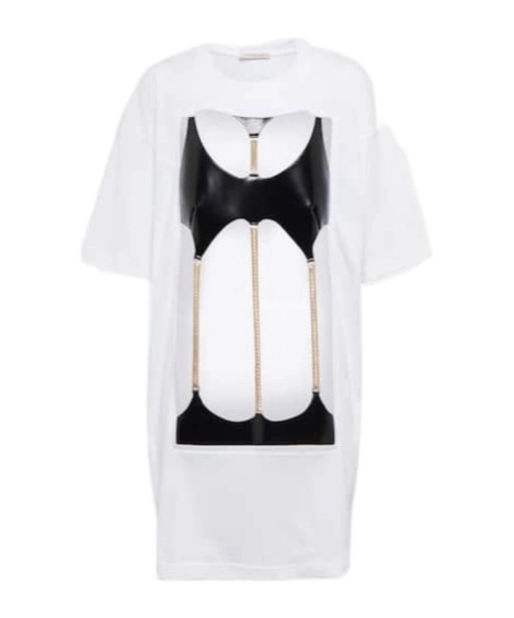 CHRISTOPHER KANE Embellished Cotton T-shirt - Black