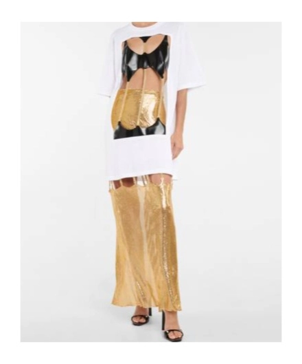 CHRISTOPHER KANE Embellished Cotton T-shirt - Black
