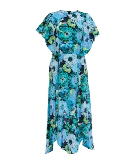 Stella McCartney Floral Silk Maxi Dress - Blue