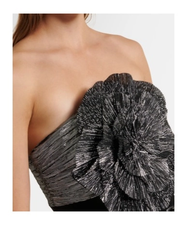 Rebecca Vallance Lumi Floral Appliqué Gown
