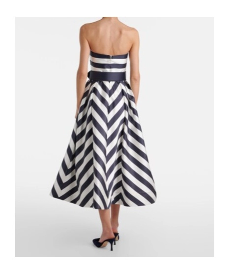 Rebecca Vallance Ariadne Striped Midi Dress
