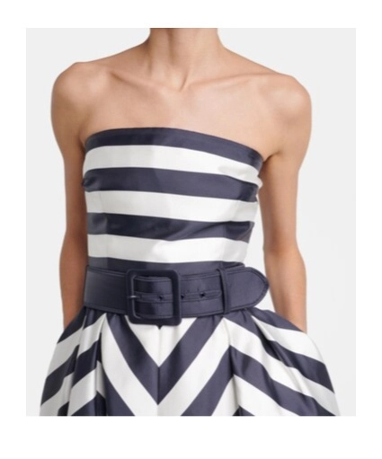 Rebecca Vallance Ariadne Striped Midi Dress