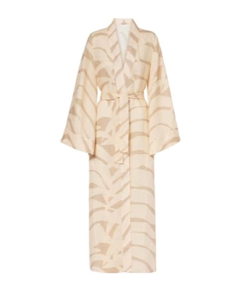 Johanna Ortiz Printed Linen Beach Cover-up - Nude
