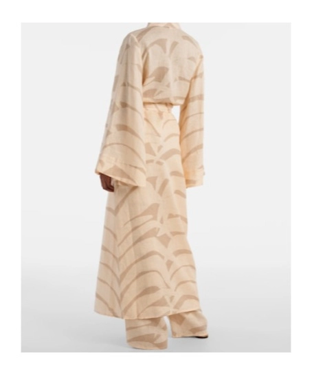 Johanna Ortiz Printed Linen Beach Cover-up
