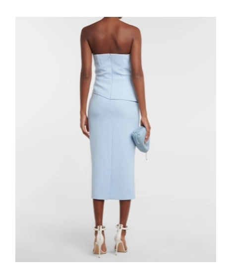 SAFIYAA LONDON Delani Peplum Midi Dress