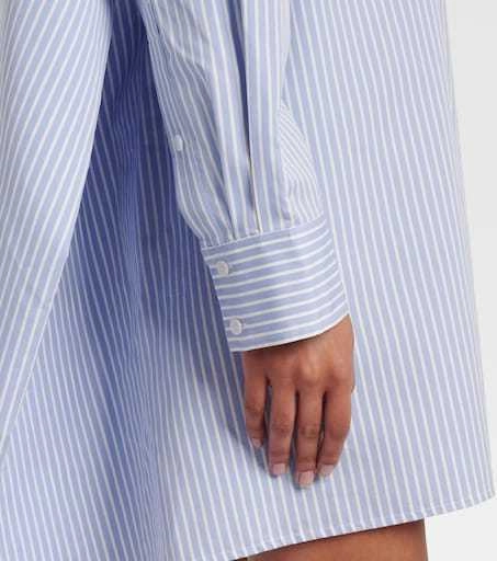 Proenza Schouler Isla Striped Cotton And Silk Minidress