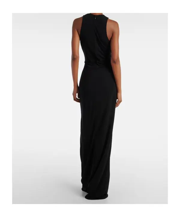 Christopher Esber Duo Bezel Quartz Jersey Maxi Dress