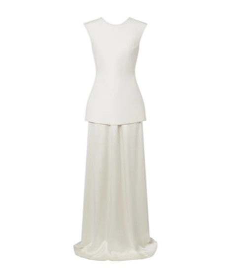 RÓHE Silk-trimmed Wool-blend Gown