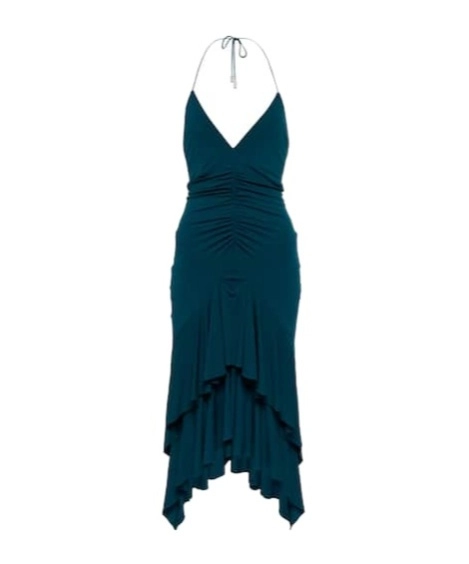 Alexandre Vauthier Jersey Halterneck Midi Dress