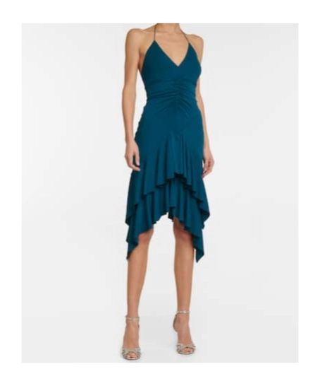 Alexandre Vauthier Jersey Halterneck Midi Dress