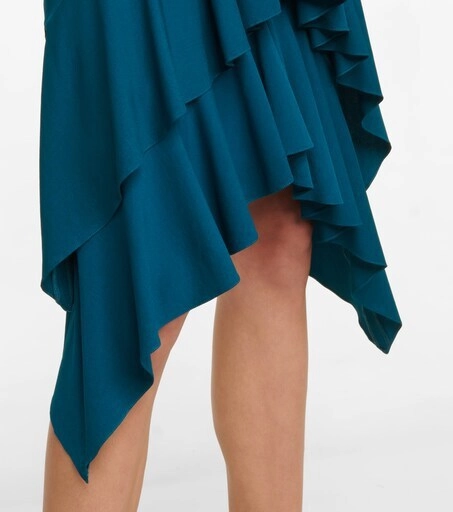 Alexandre Vauthier Jersey Halterneck Midi Dress