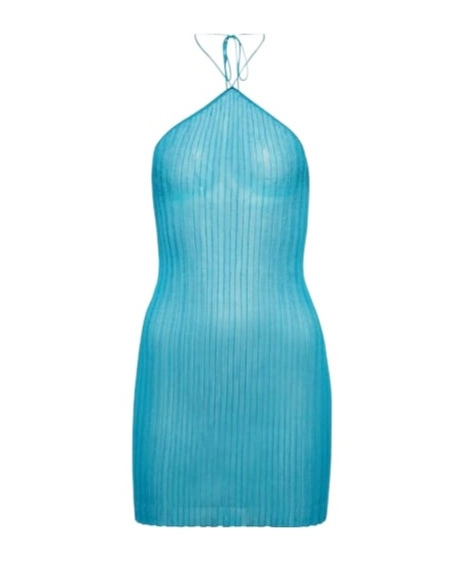 NENSI DOJAKA Halterneck Cotton Minidress
