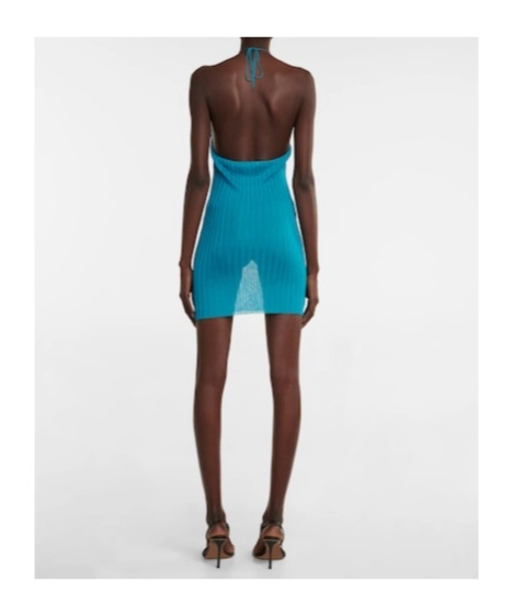 NENSI DOJAKA Halterneck Cotton Minidress