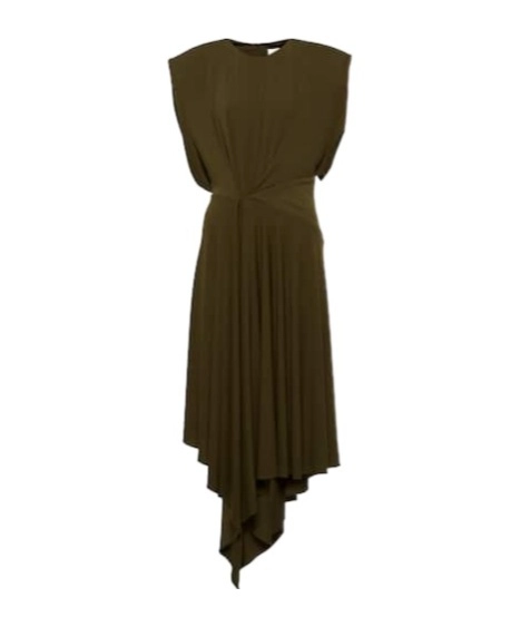 Alexandre Vauthier Asymmetric Jersey Midi Dress - Green