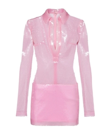 David Koma Sequined Polo Dress