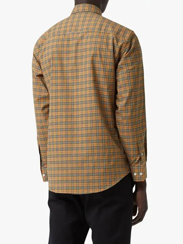 Burberry Small Plaid Cotton Shirt