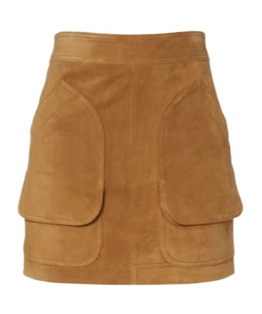 Veronica Beard Norwood Suede Miniskirt