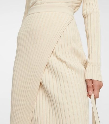 Stella McCartney Ribbed-knit Midi Skirt