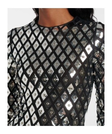 Rabanne Studded Jersey Minidress