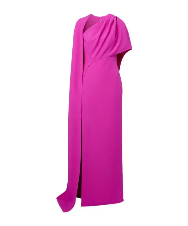 SAFIYAA LONDON Contessa Asymmetric Gown - Pink