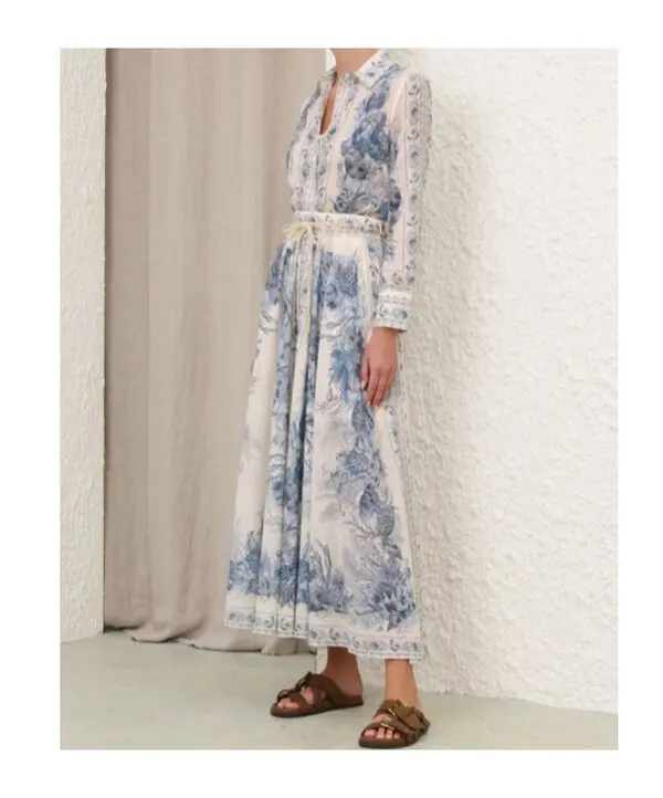 Zimmermann Wanderlust A-line Maxi Skirt