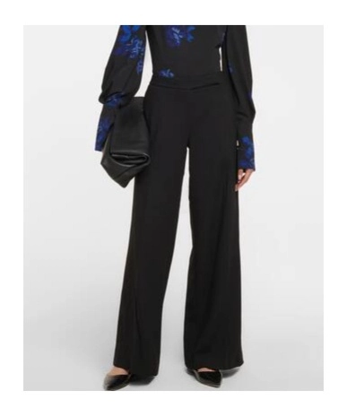 EMILIA WICKSTEAD Wool High-rise Wide-leg Pants