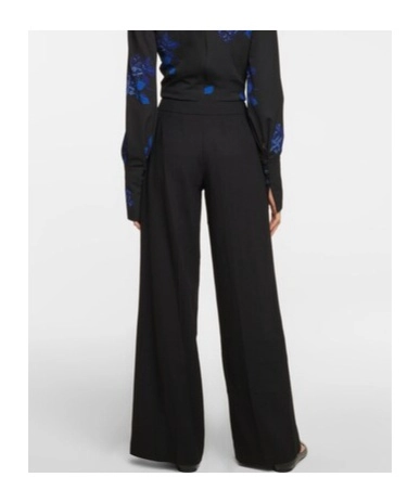 EMILIA WICKSTEAD Wool High-rise Wide-leg Pants