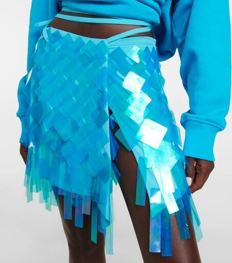 Attico Embellished Miniskirt