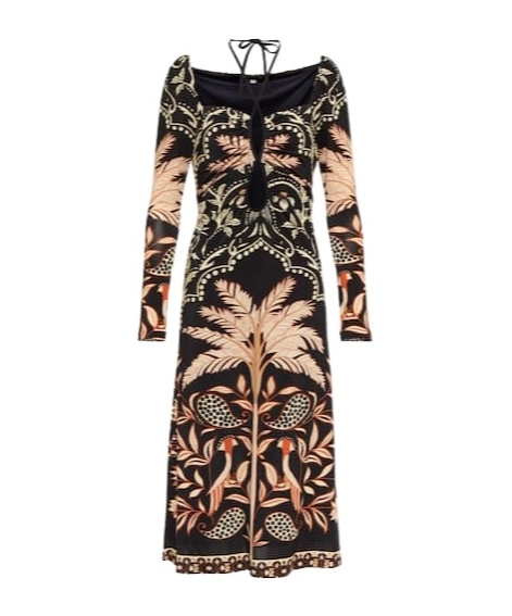 Johanna Ortiz Fables Of The Night Midi Dress - Black