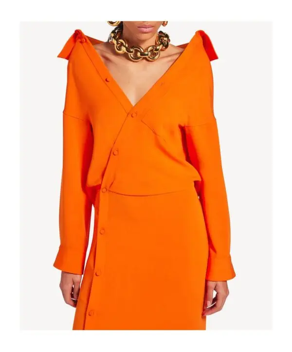 Balenciaga Off-shoulder Maxi Dress