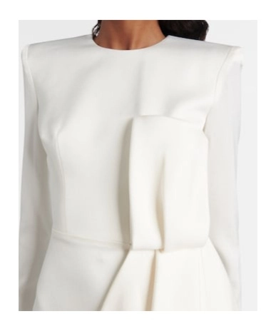 Alex Perry Bow-detail Crepe Satin Gown