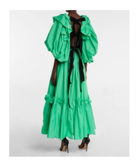 ROKSANDA Zahara Pleated Cotton Maxi Dress