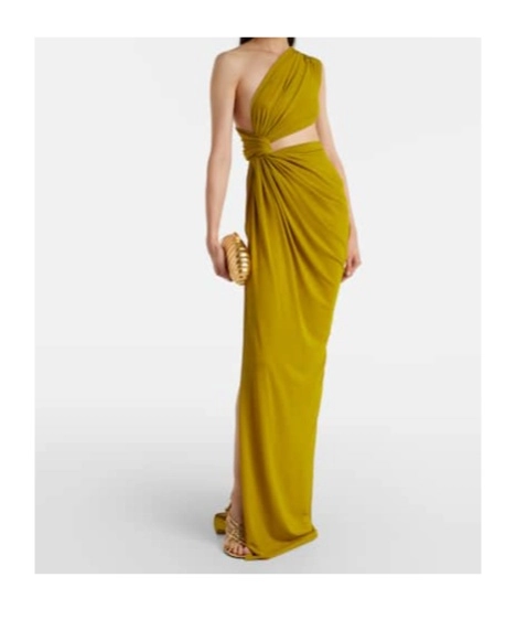 Alex Perry Draped One-shoulder Crêpe Jersey Gown