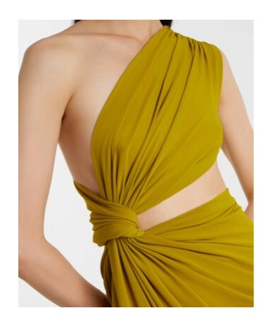 Alex Perry Draped One-shoulder Crêpe Jersey Gown
