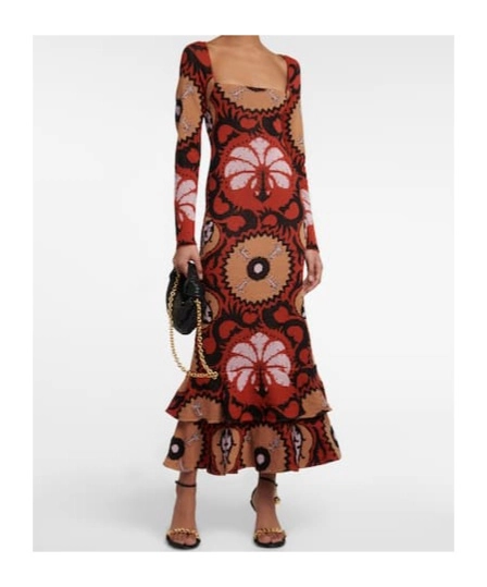 Johanna Ortiz Artful Dream Cotton Midi Dress