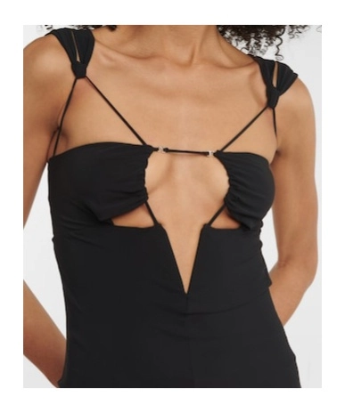 NENSI DOJAKA Cutout Jersey Top