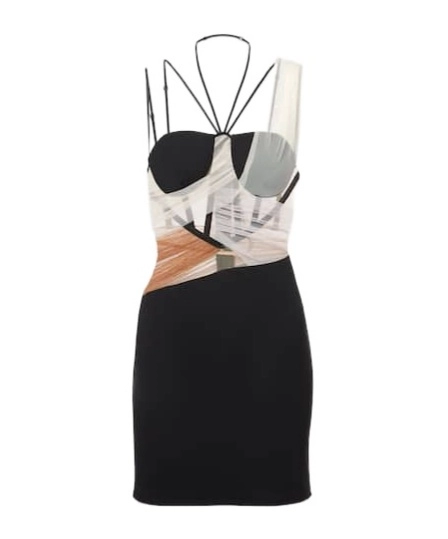 NENSI DOJAKA Sacha Corset Minidress - Black