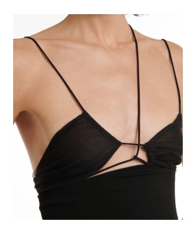 NENSI DOJAKA Cutout Mini Dress - Black