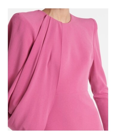 Alex Perry Caped Asymmetric Crepe Minidress