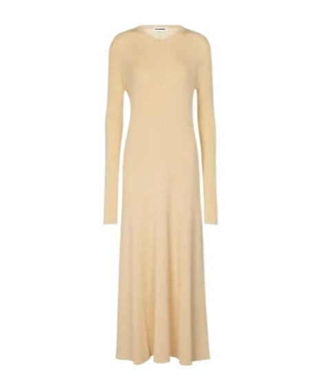 JIL SANDER Wool-blend Midi Dress