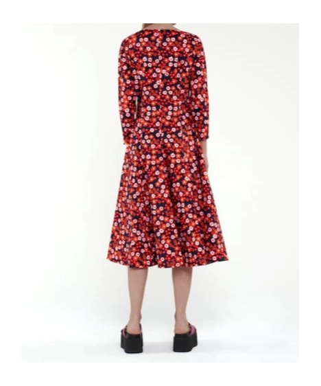 Marni Floral Cotton Midi Dress