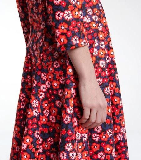 Marni Floral Cotton Midi Dress