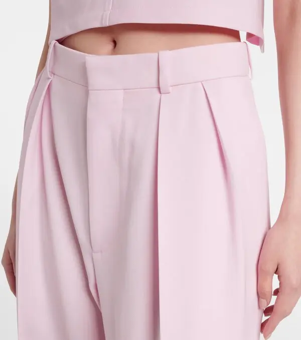 Wardrobe.NYC Pleated Tapered Track Pants