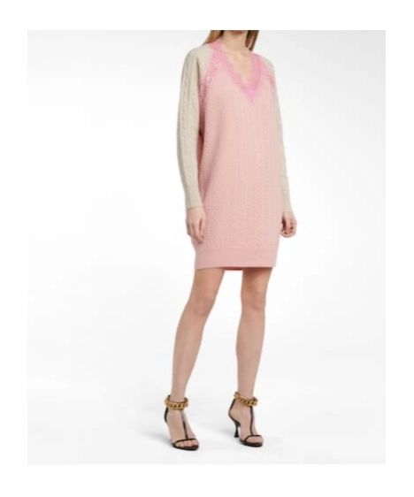 Stella McCartney Lace-trimmed Wool Minidress