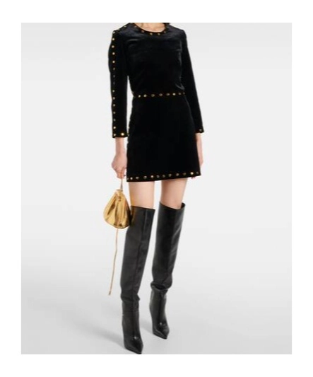 Dodo Bar Or Ska Velvet Minidress