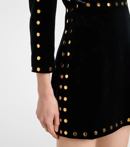 Dodo Bar Or Ska Velvet Minidress