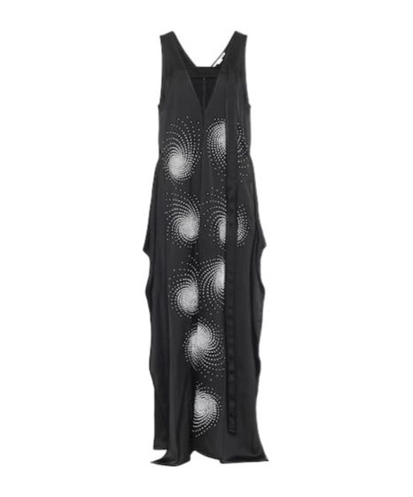 Stella McCartney Embellished Stretch-satin Gown - Black