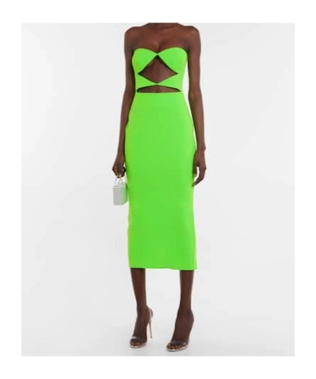 Alex Perry Hale Cutout Crepe Midi Dress